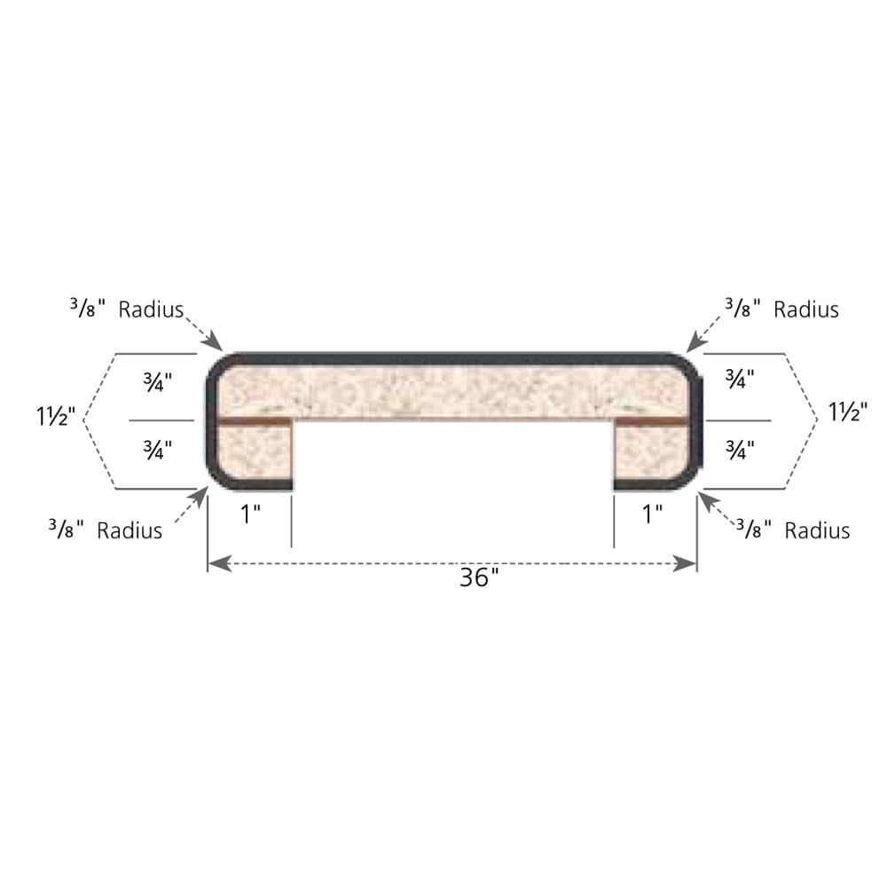 Butterum 8' x 36" Laminate Bar Top - VTI | Home Outlet