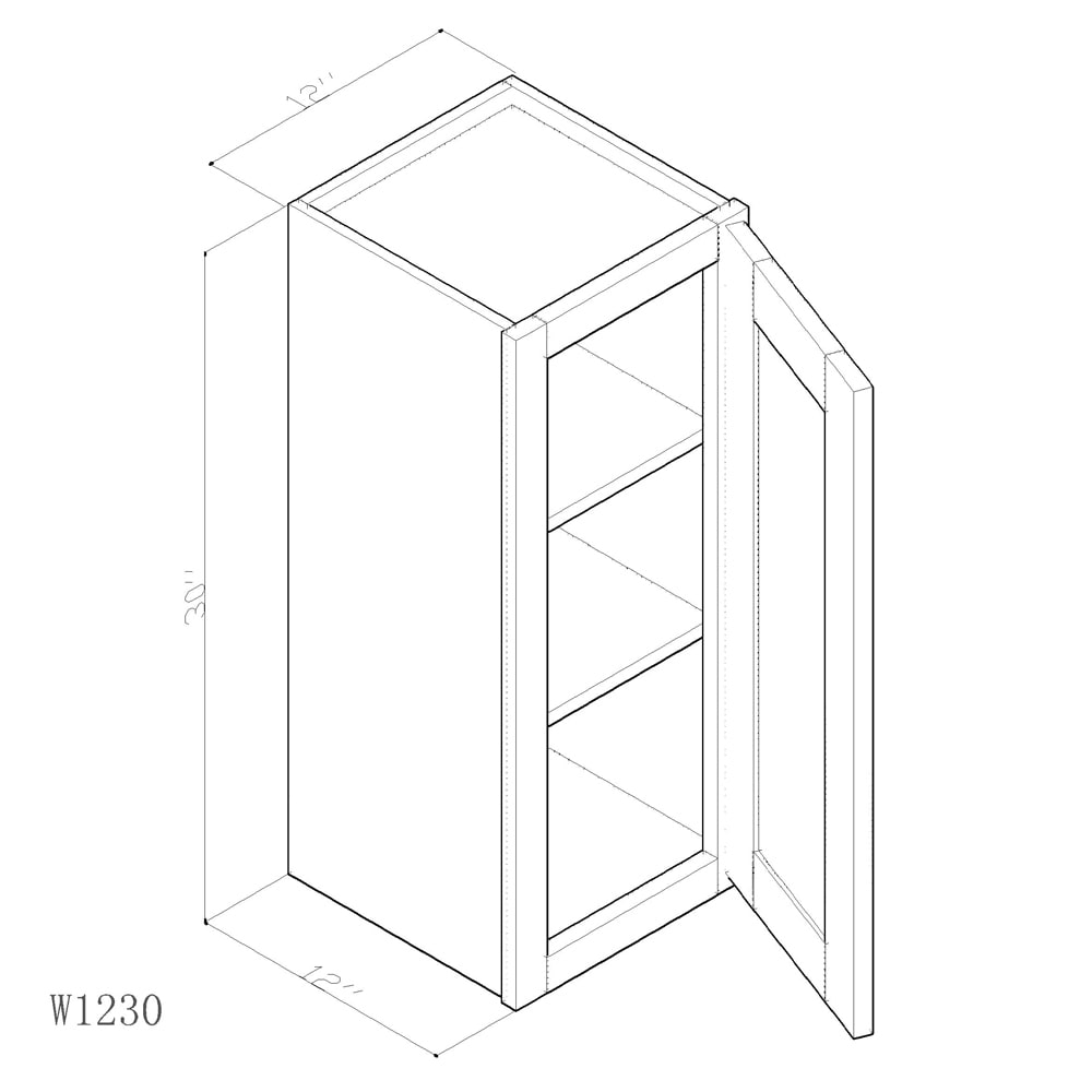 North Timber Savannah Honey 12" x 30" Wall Cabinet | Home Outlet
