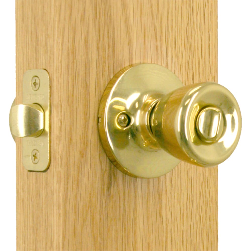 Newgard Tulip Privacy Knob, Polished Brass | Home Outlet