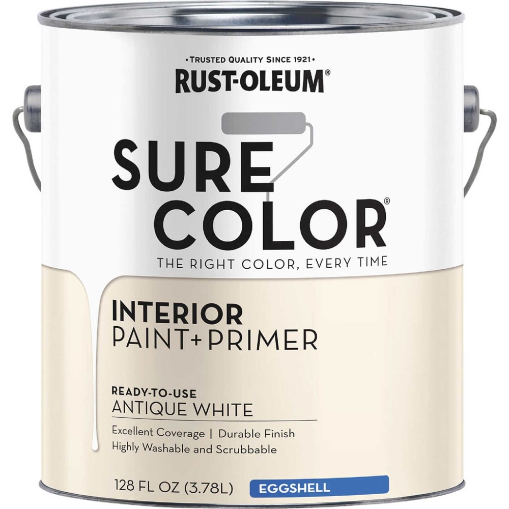Rust-Oleum Eggshell Antique White Interior Wall Paint and Primer | Home ...