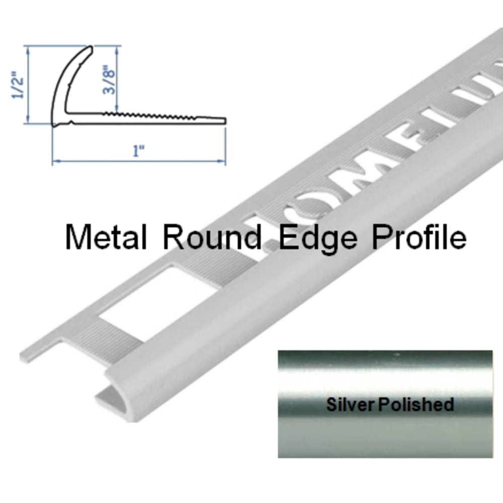 Metal Round Silver Floor Trim | Home Outlet