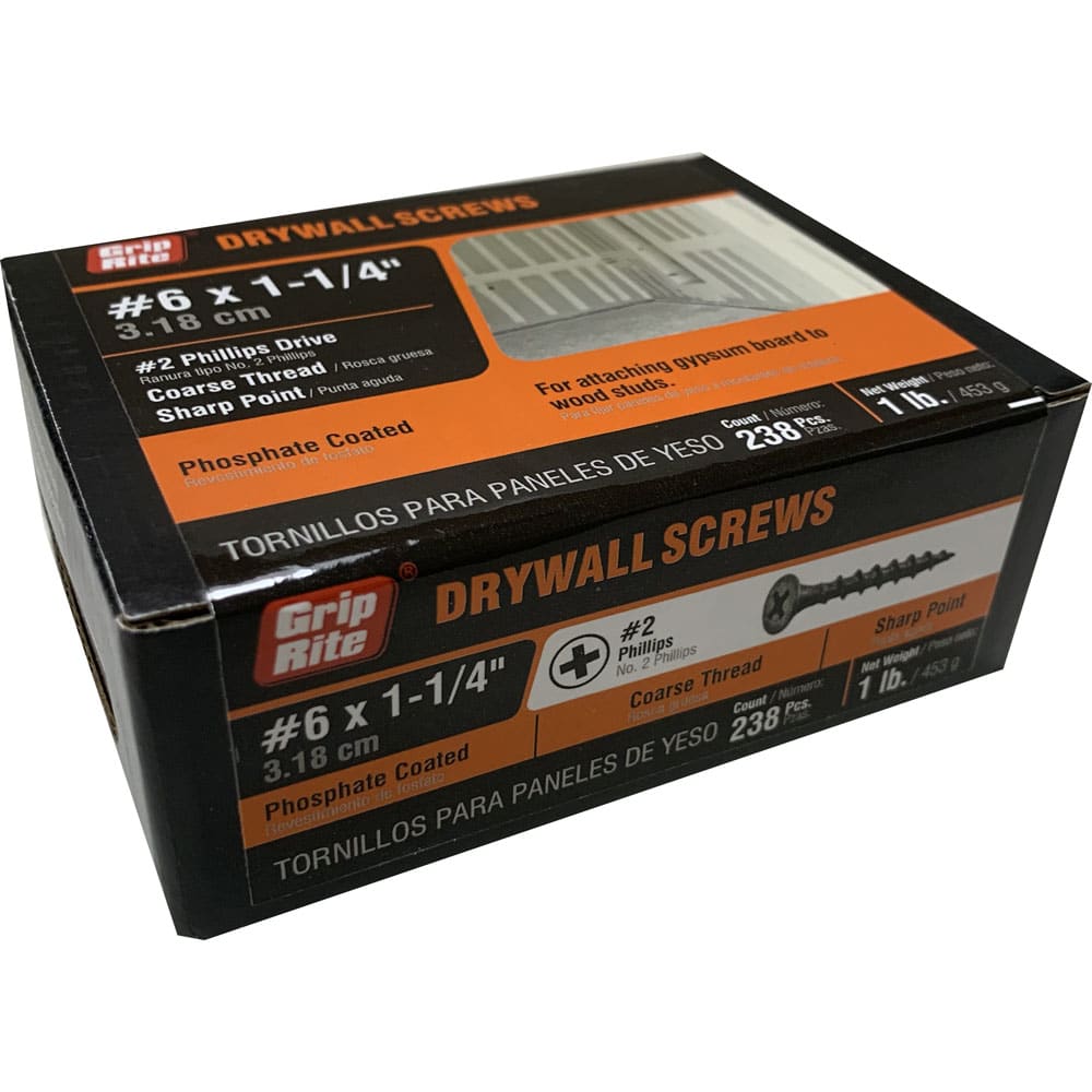 6 X 1 1 4 Drywall Screws 1 Pound Home Outlet 6 X 1 1 4 Drywall Screws 1 Pound Home Outlet