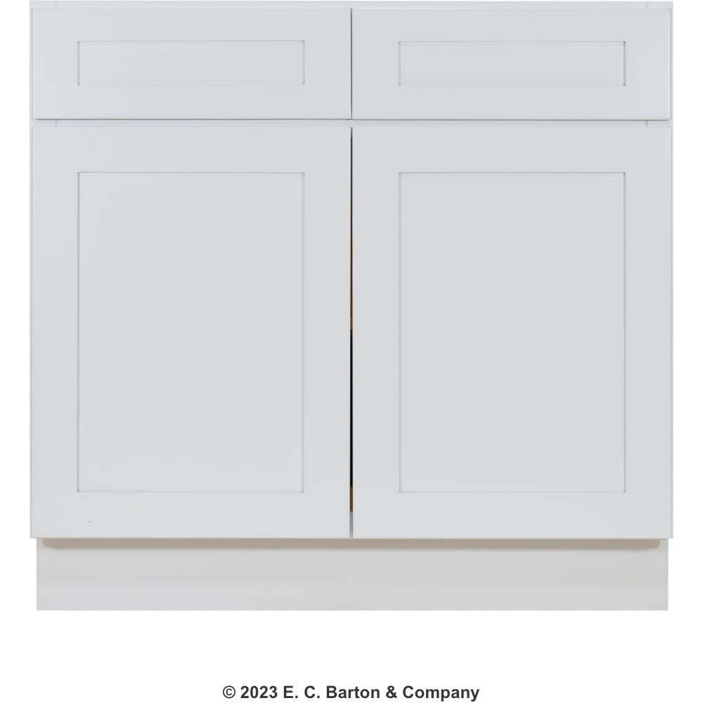 GHI Arcadia White Shaker 36" Base Cabinet | Home Outlet