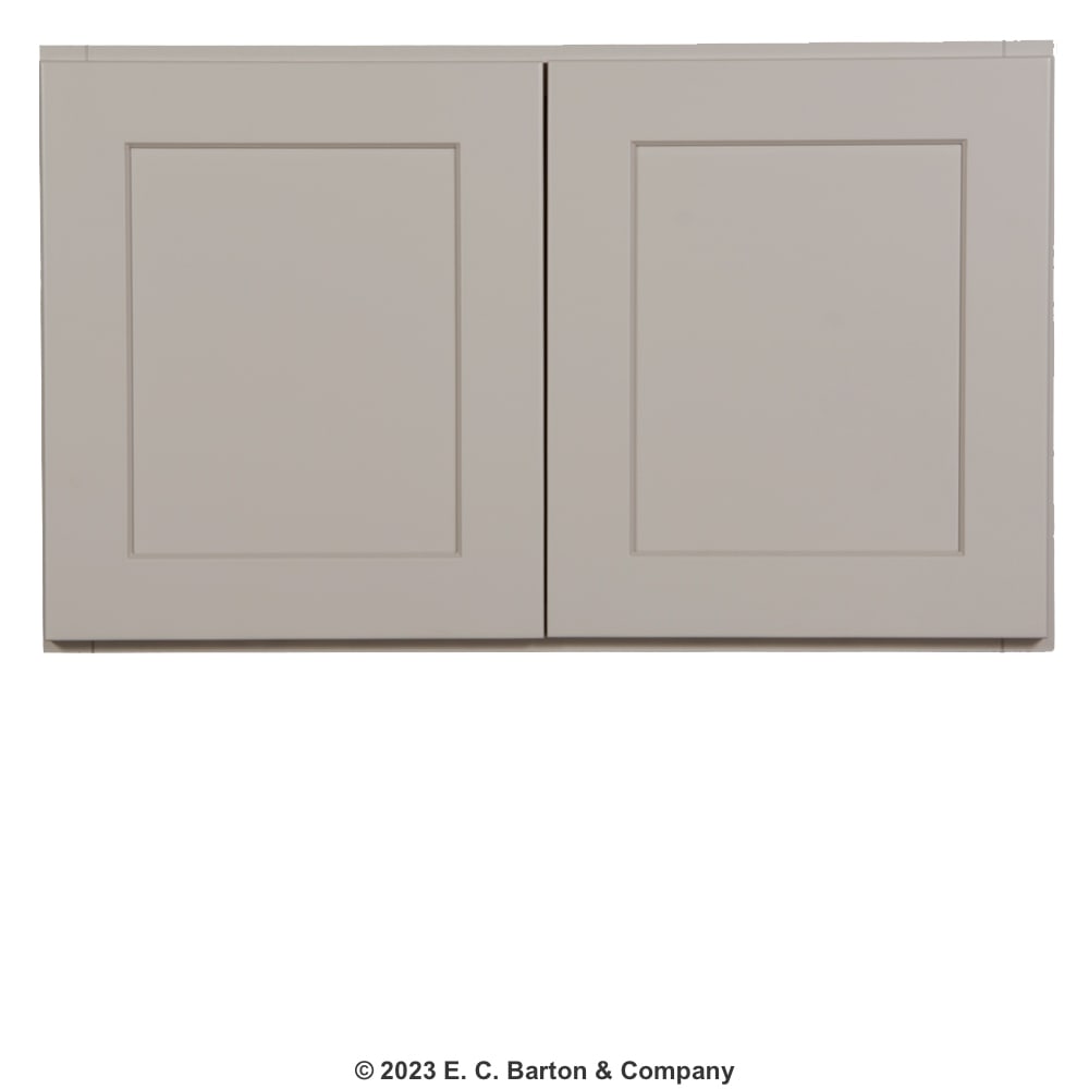 GHI Stone Harbor Gray Shaker 30" x 18" Wall Cabinet | Home Outlet