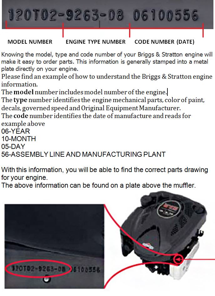 Genuine Briggs and Stratton part number 691959 Key Set