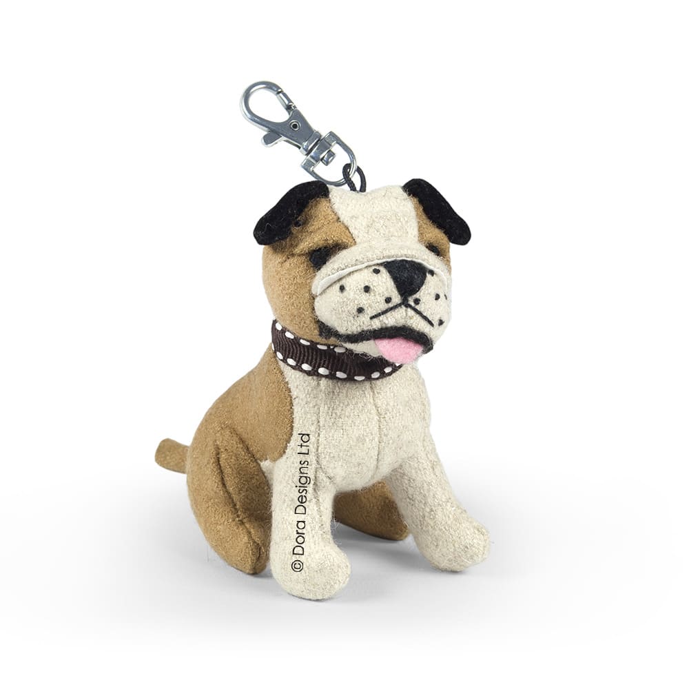 Thurston The Bulldog Pet Key Ring - Canine | Dora Designs Ltd