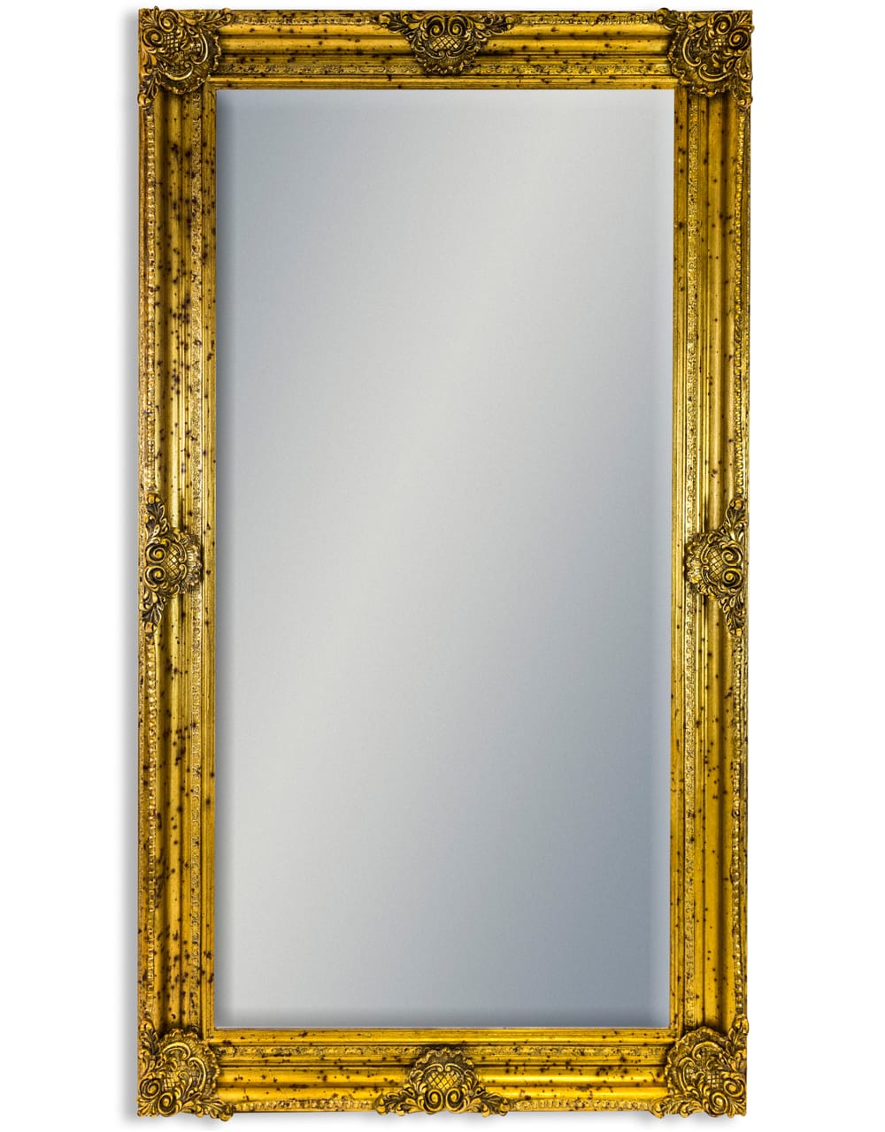 Large Gold Rectangular Classic Mirror