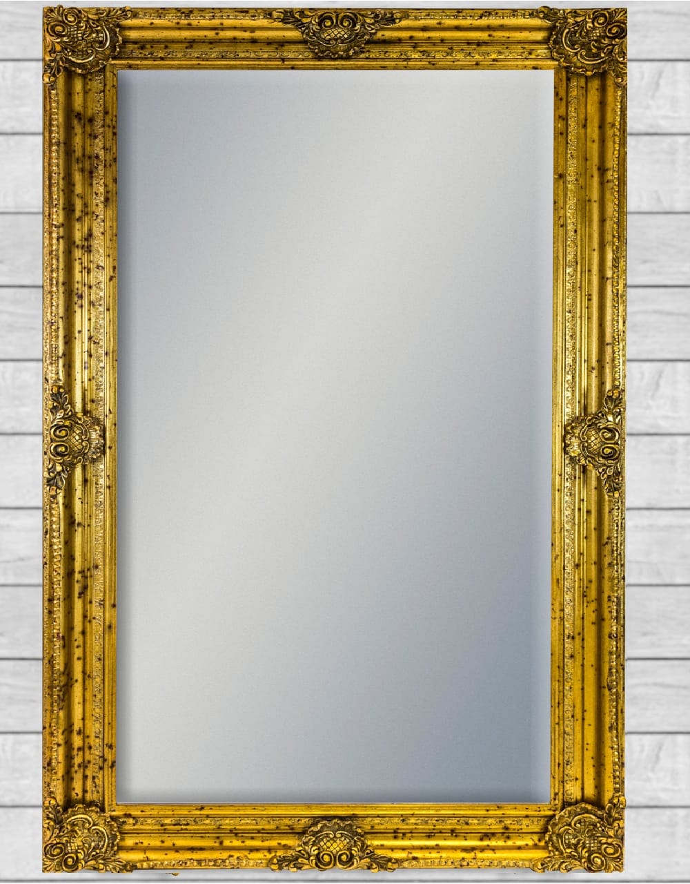 Extra Large Gold Rectangular Classic Mirror