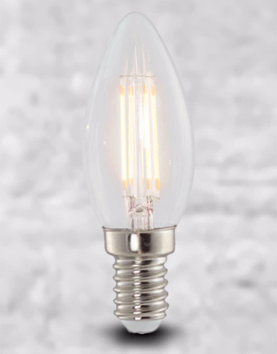 LED 4w Candle Retro Filament Bulb (E14 small Edison screw)