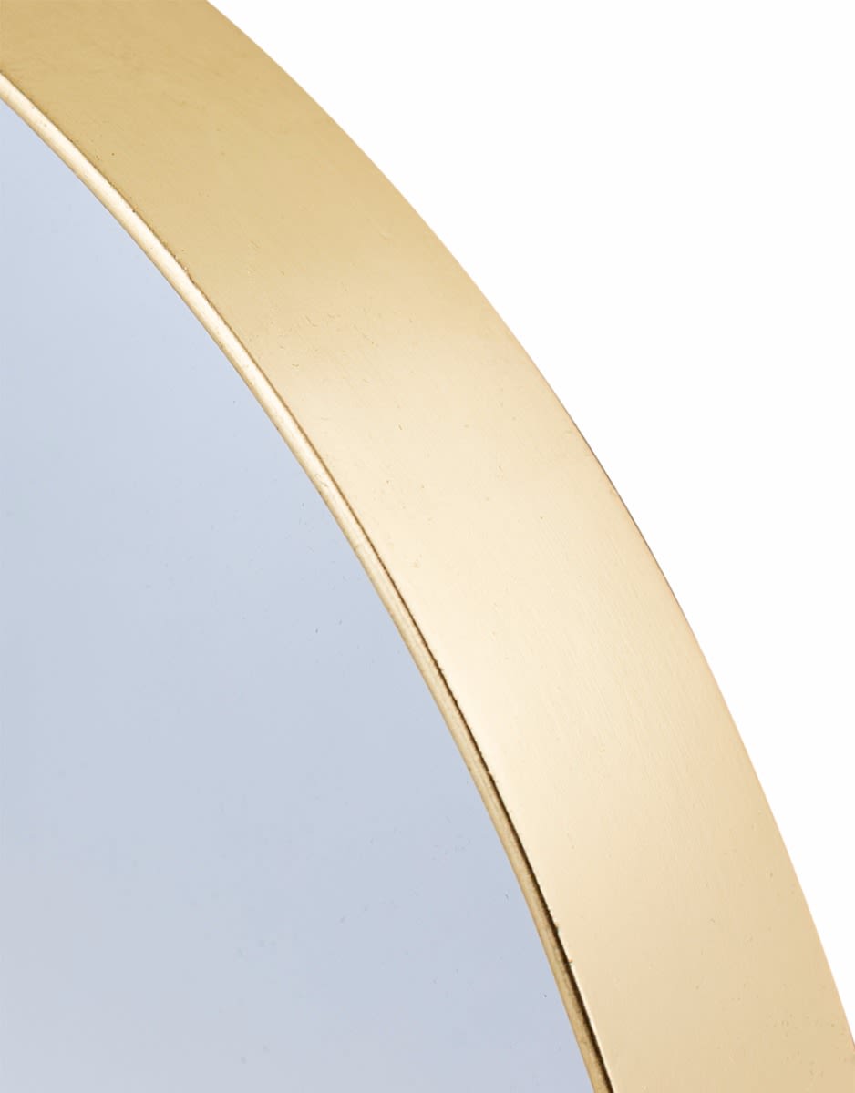 Small Round Gold Framed Arden Wall Mirror