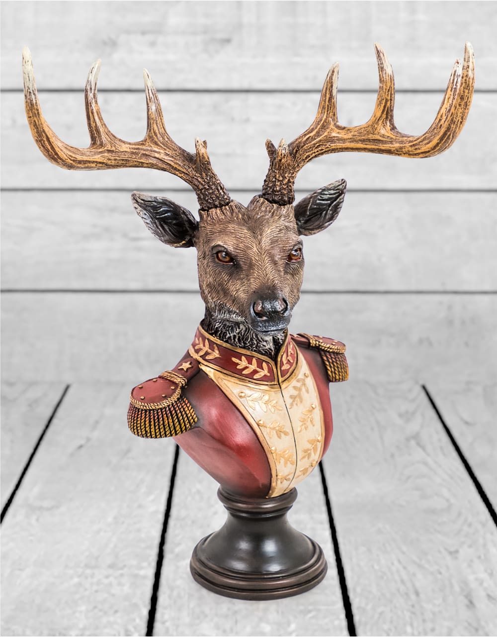 Medium Gentry Stag Bust on Square Base