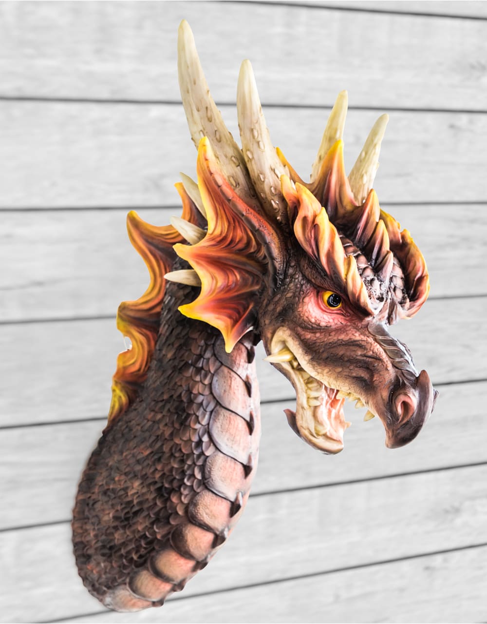 Extra Large Dragon Wall Head Figure