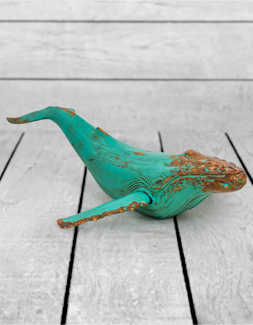Extra Large Rustic Whale Figure