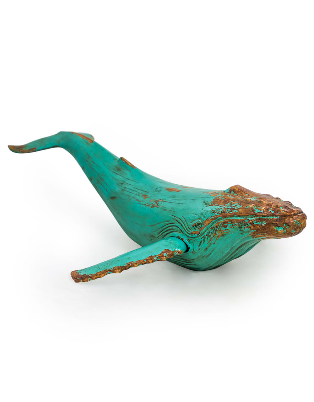 Extra Large Rustic Whale Figure