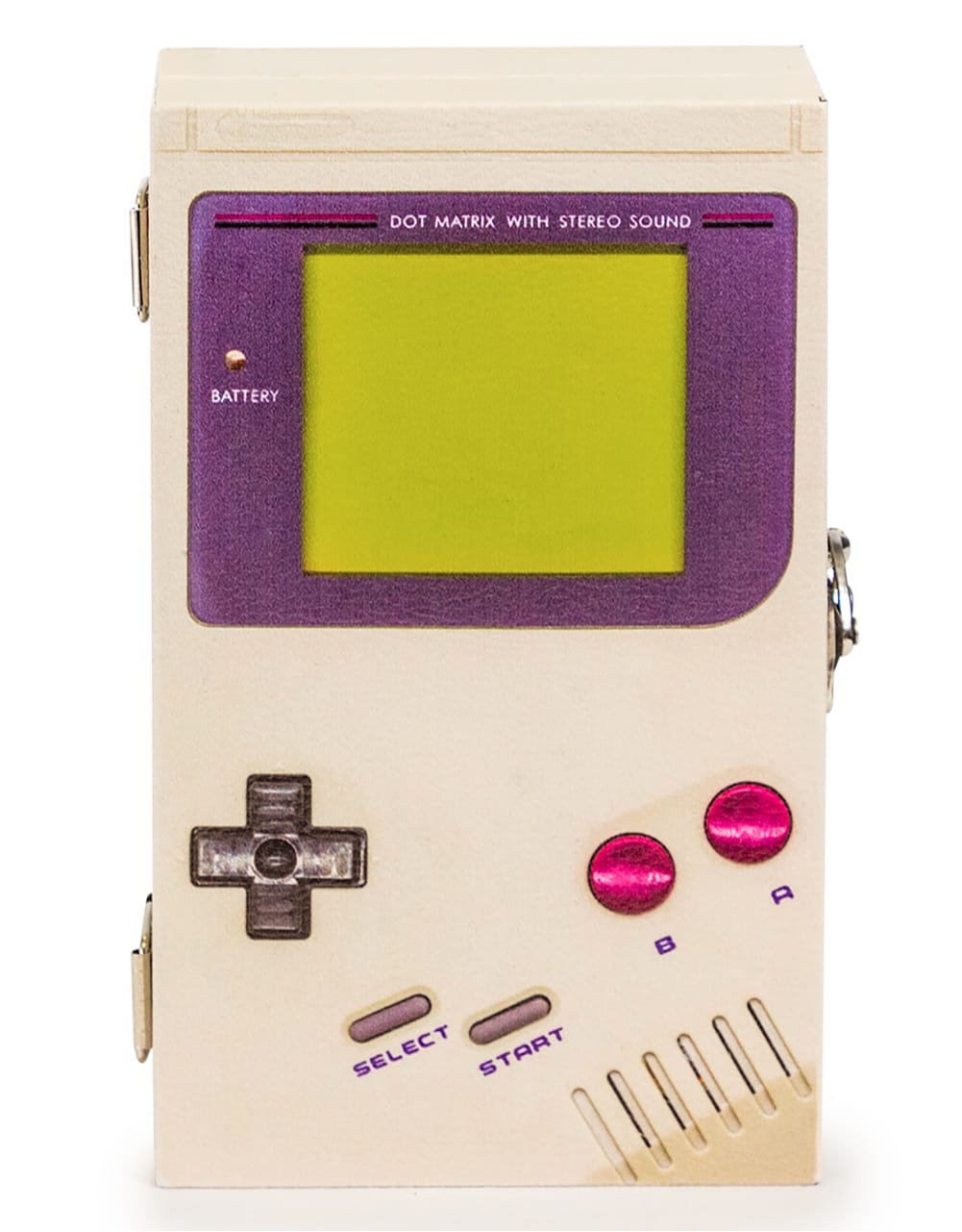 Grey Retro Handheld Games Console Storage Box