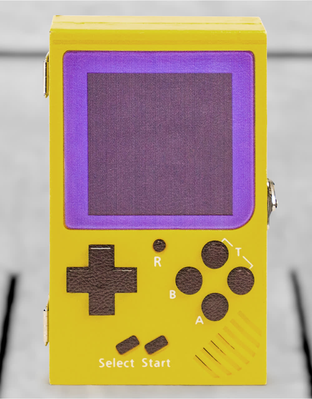 Yellow Retro Handheld Games Console Storage Box