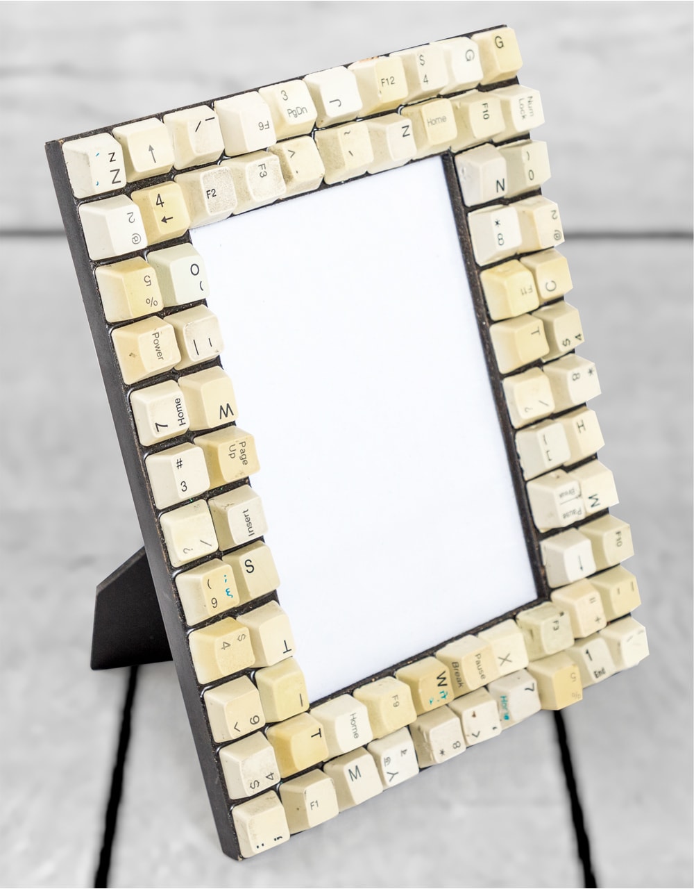 Upcycled Classic Computer Keyboard 5x7" Photo Frame