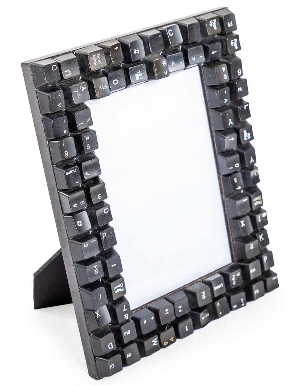 Upcycled Black Computer Keyboard 5x7" Photo Frame