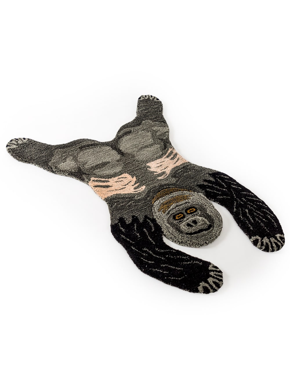Hand Tufted Small Gorilla "Skin" Woollen Rug