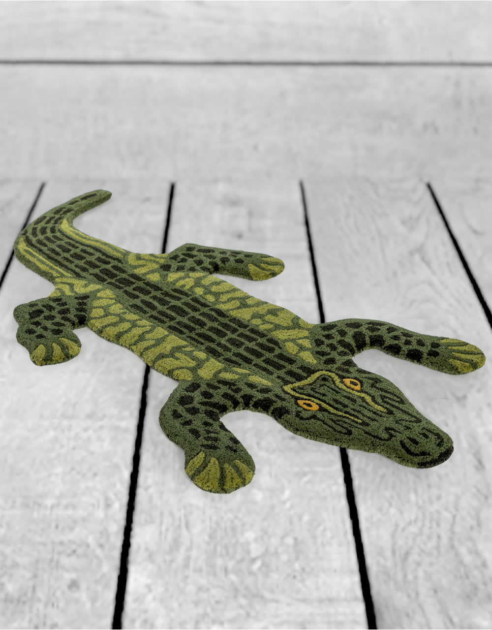 Hand Tufted Small Alligator "Skin" Woollen Rug (*S.P.A.*)