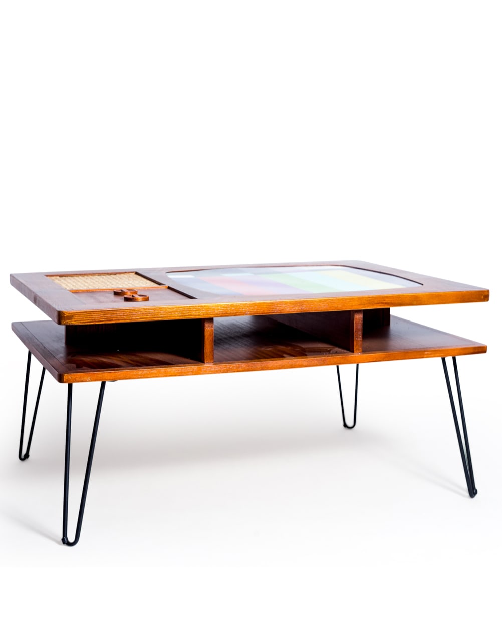 Solid Wood Retro Television Coffee Table