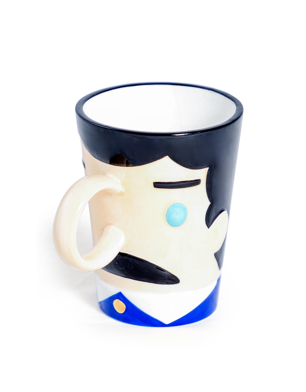 Male Face Ceramic Mug (to be bought in qtys of 4)