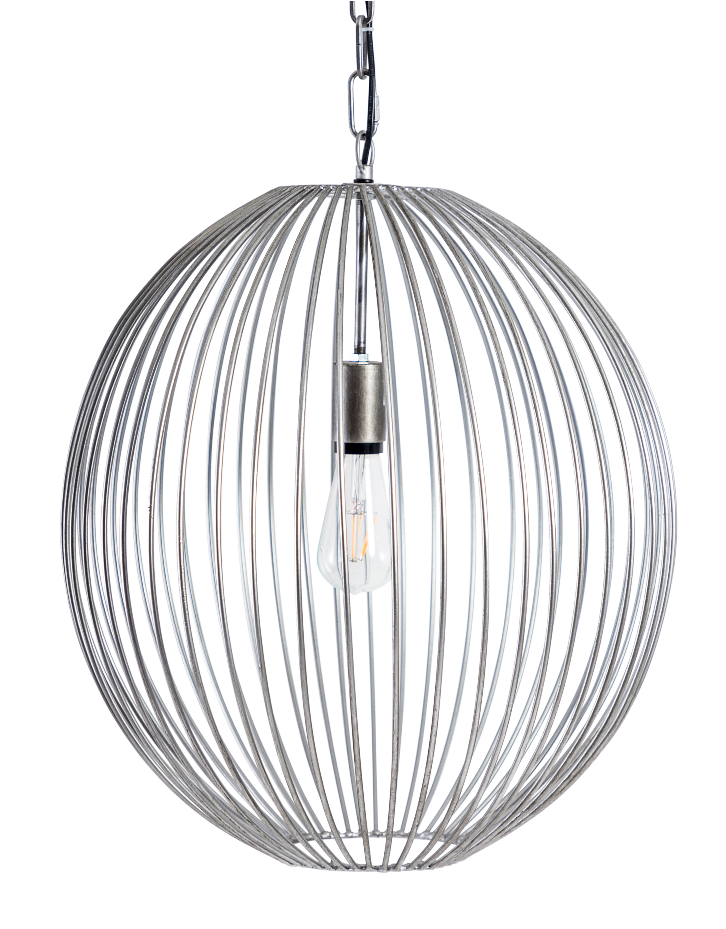 Steel Extra Large Wire Sphere Ceiling Pendant