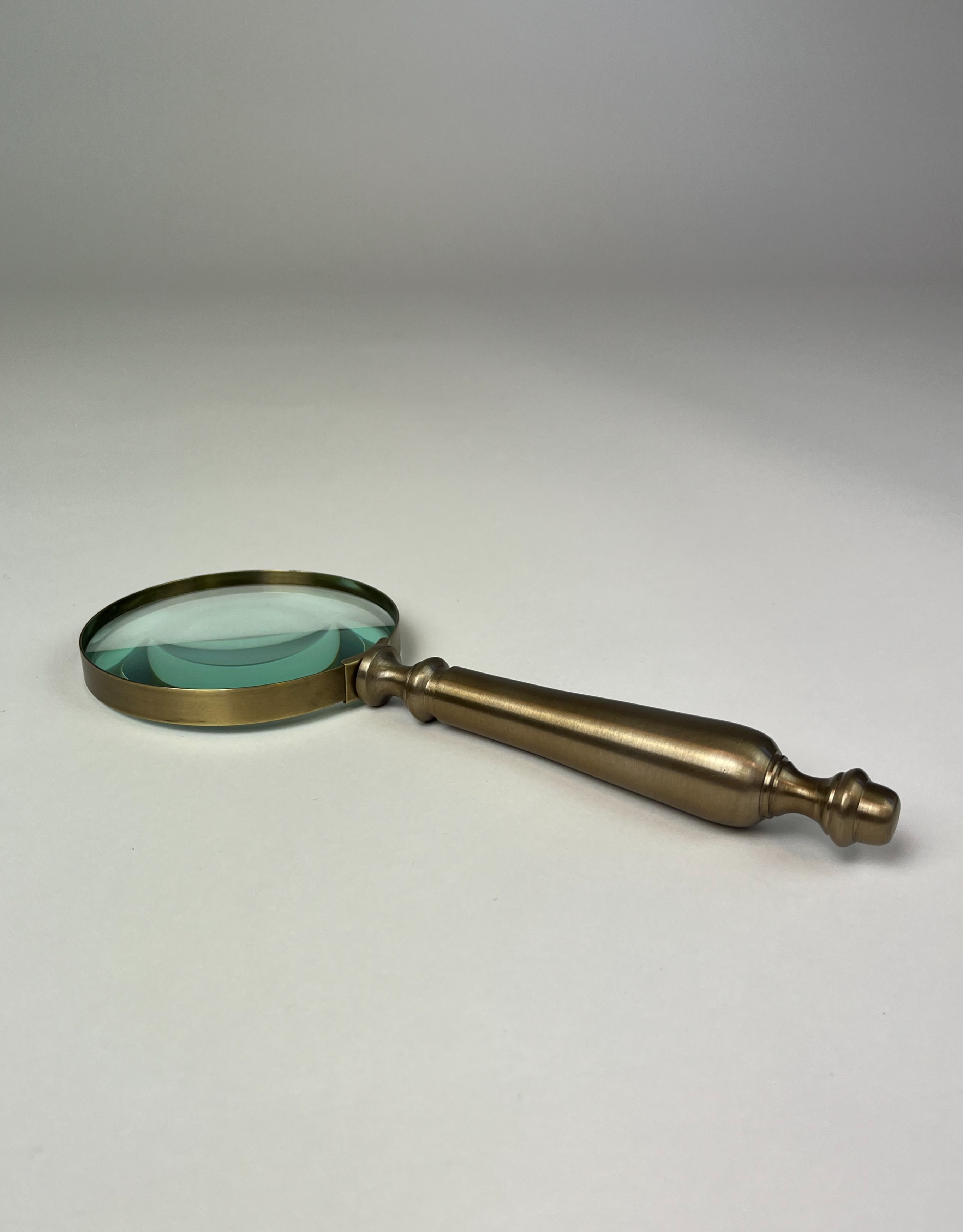 Large Antique Brass Magnifying Glass