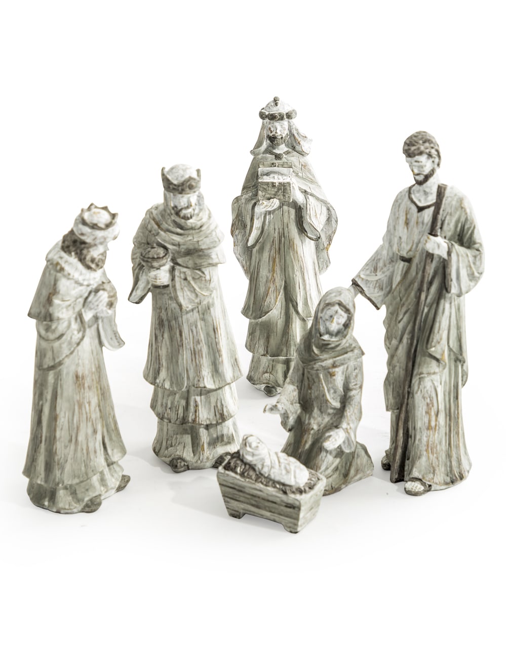 Silver Decorative Nativity Set