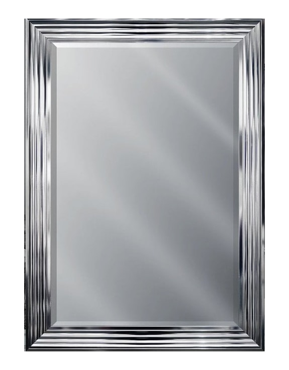 Large Chrome Step-Framed Blackpool Mirror