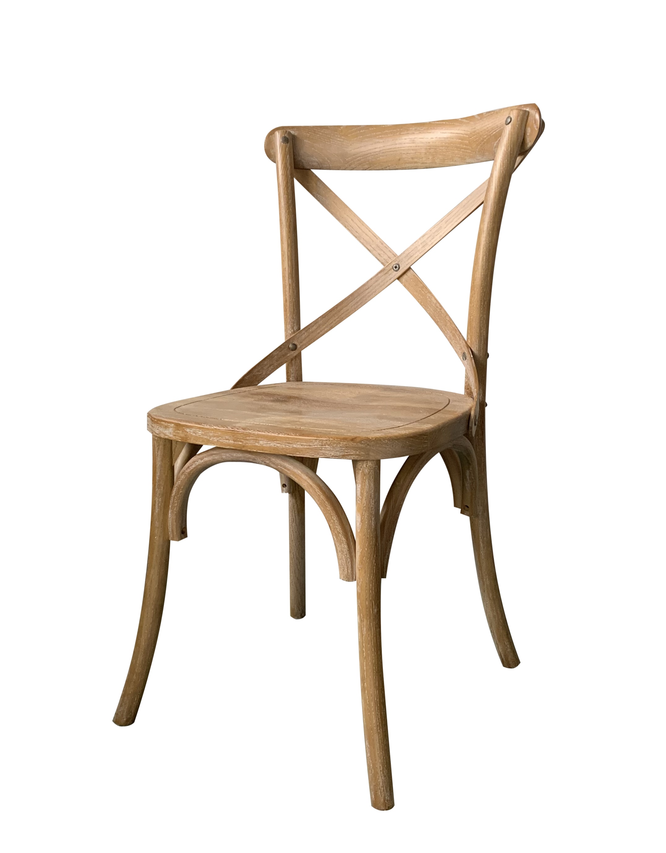 Reclaimed Elm Cross-Back Dining Chair