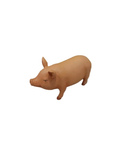 Ornamental Pink Pig Figure