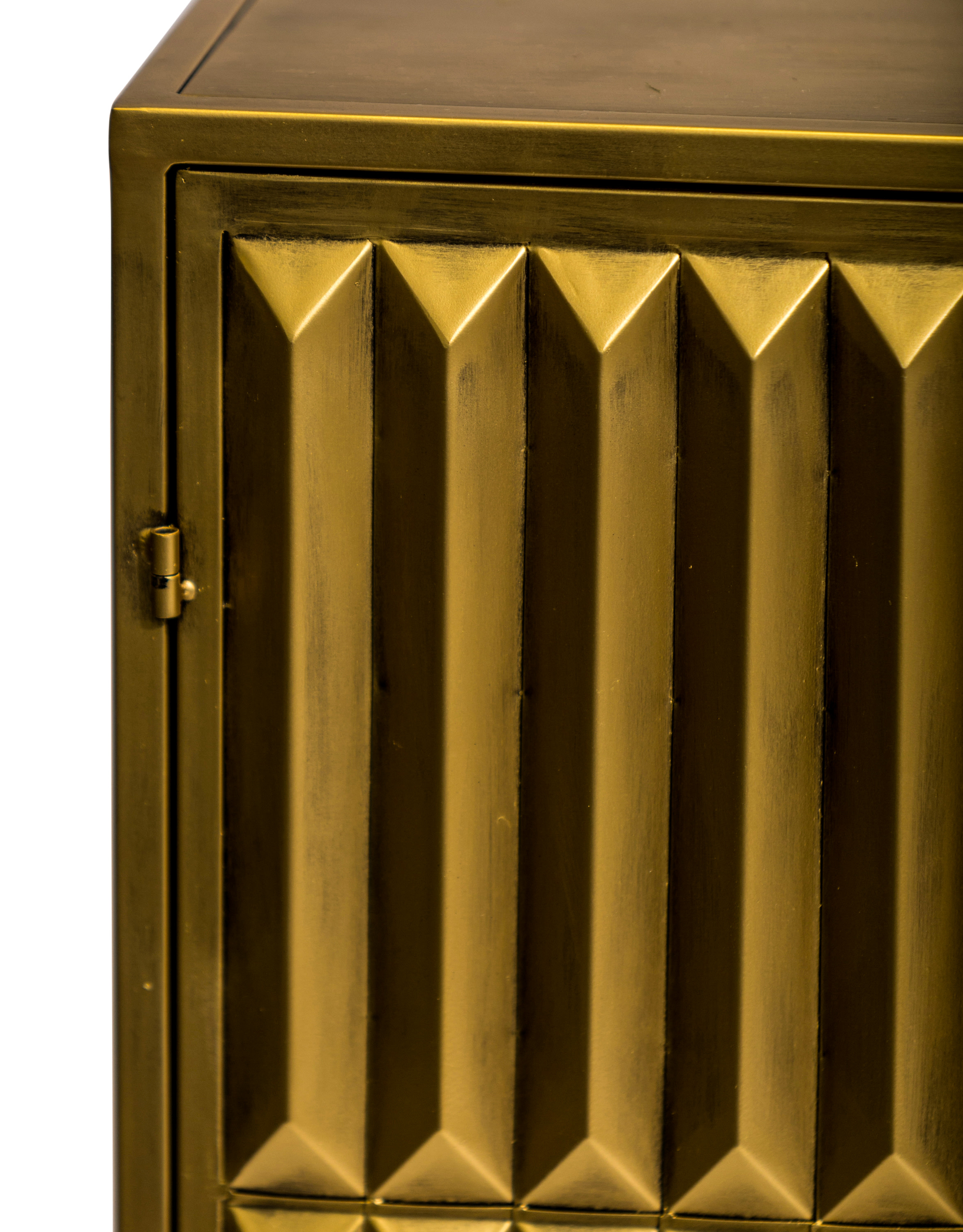 Industrial Gold "Fitzgerald" 2 Door Metal Side Cabinet