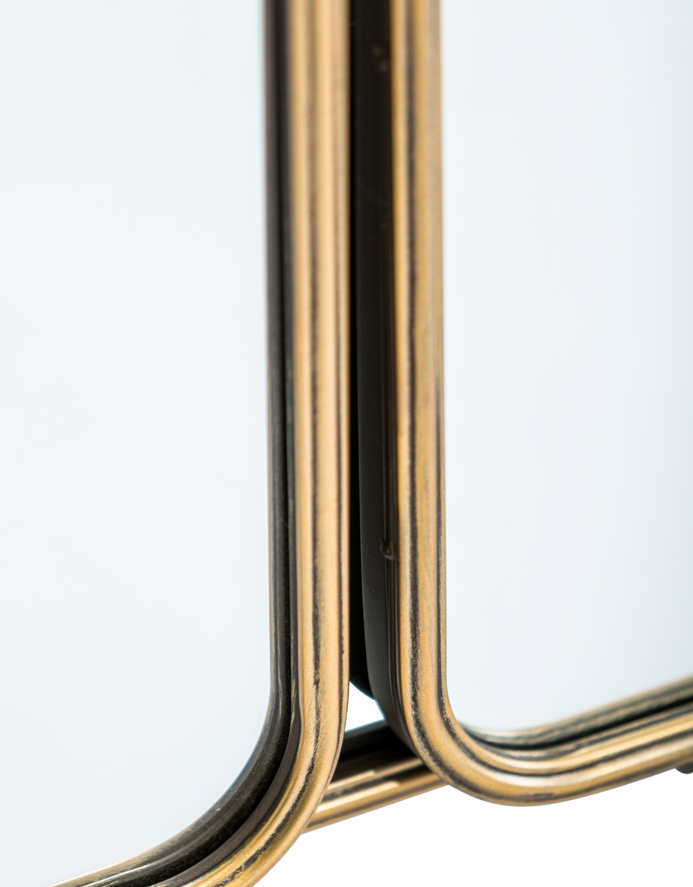 Industrial Large 3 Fold Wall Mirror