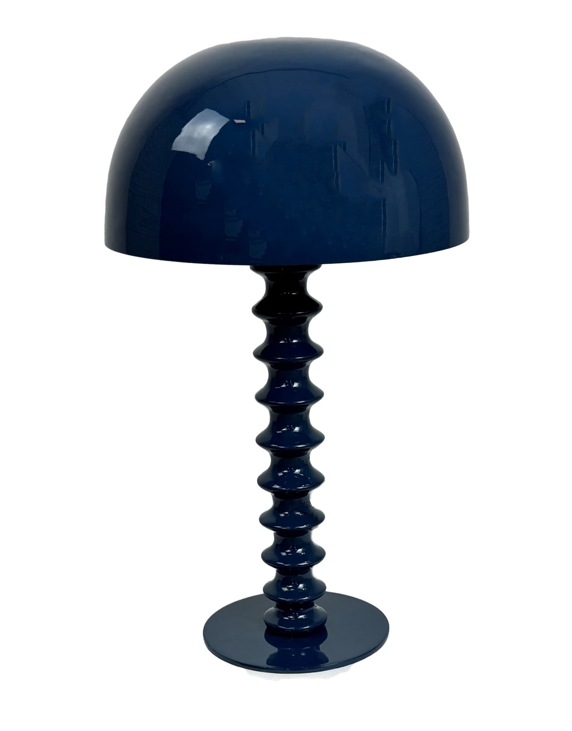 Indigo Large Ribbed Table Lamp
