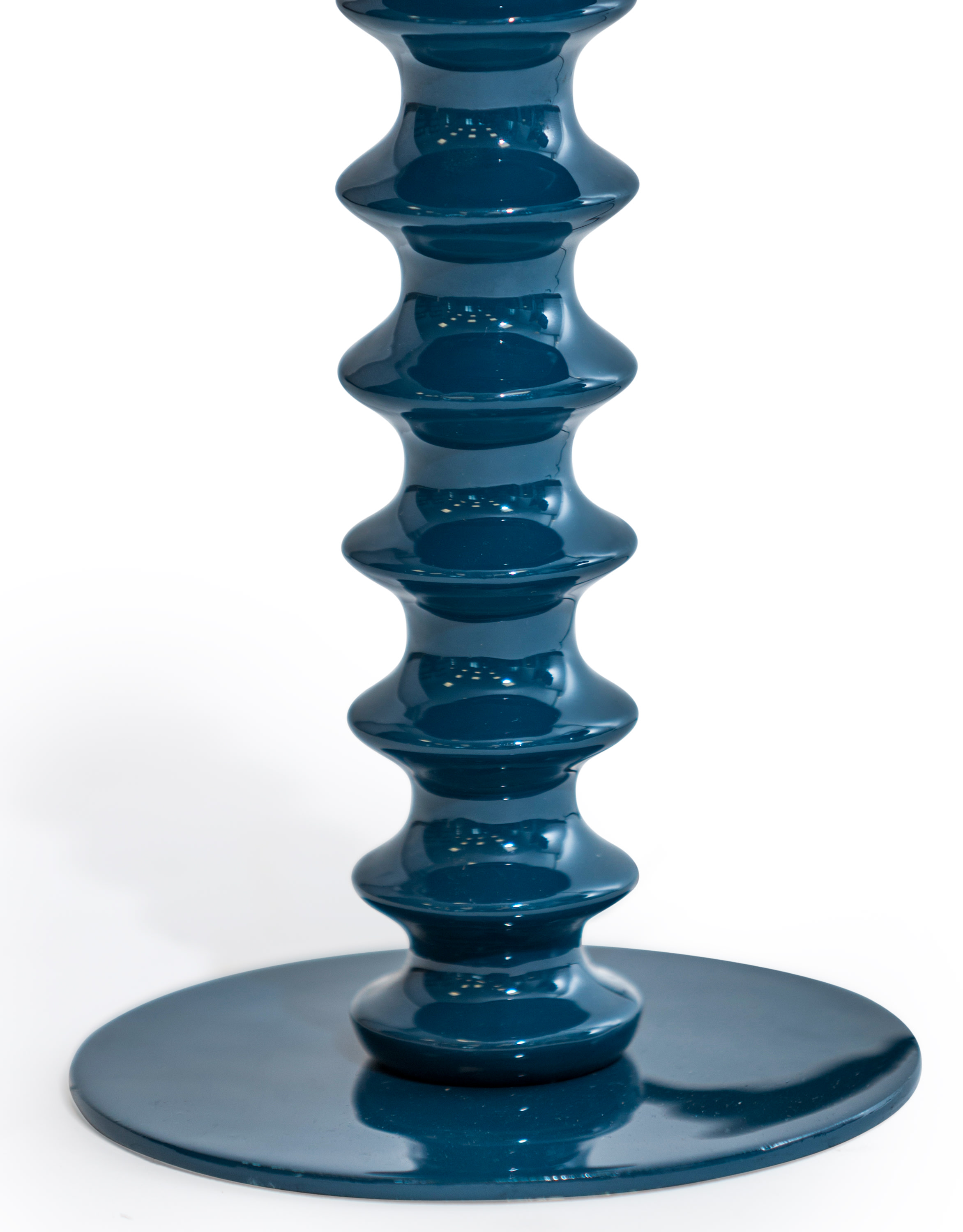 Indigo Large Ribbed Table Lamp