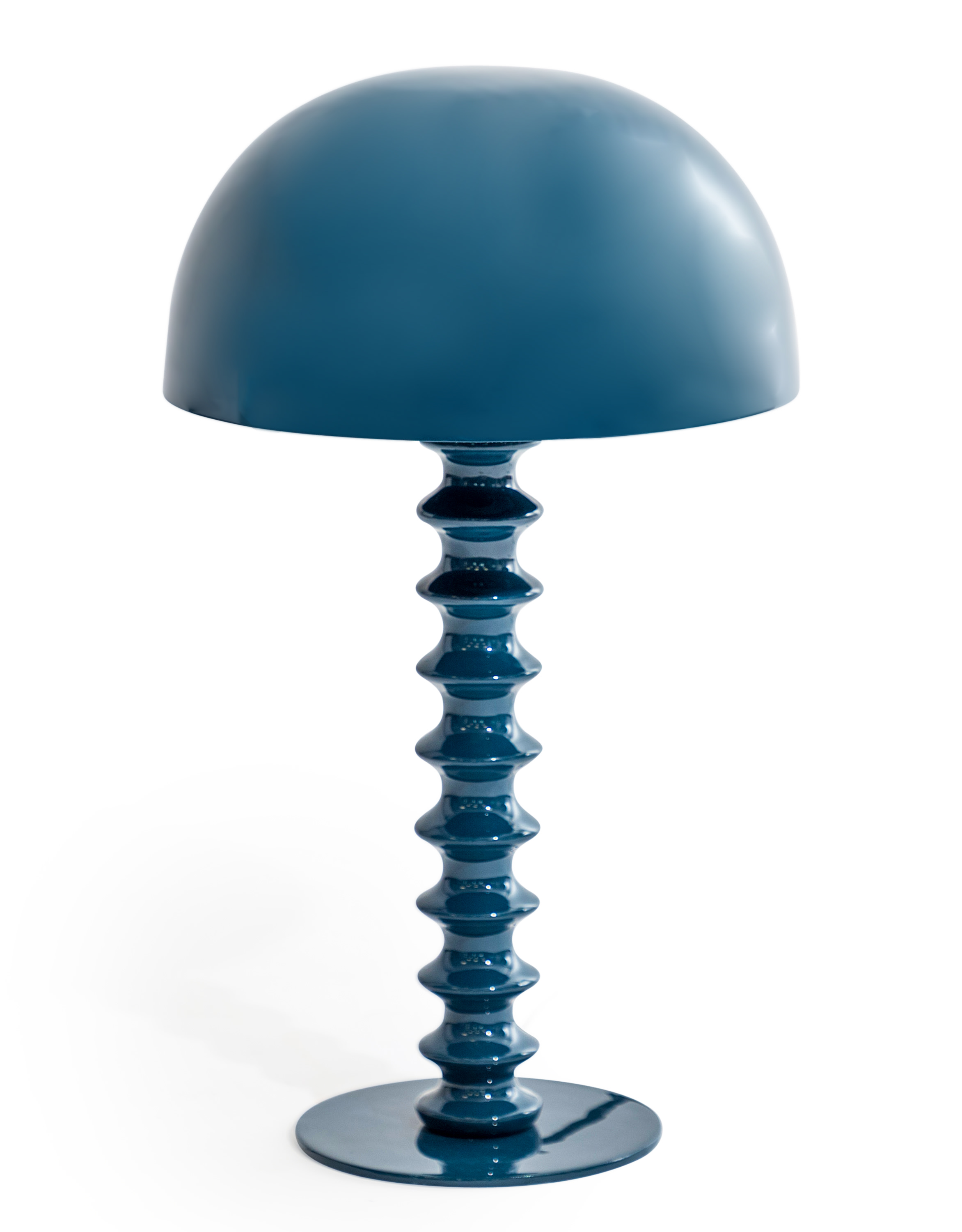 Indigo Large Ribbed Table Lamp