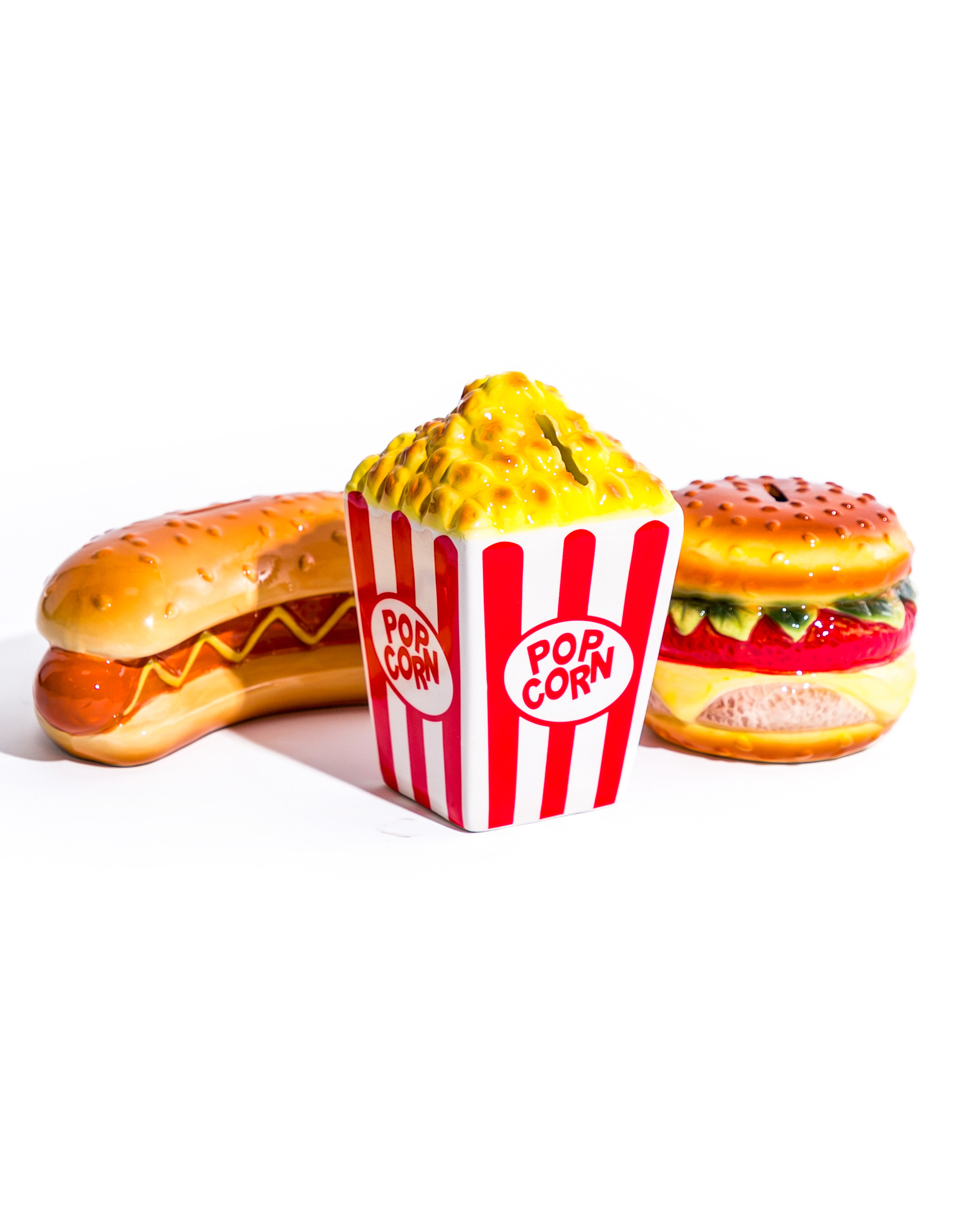 Ceramic Popcorn Money Bank