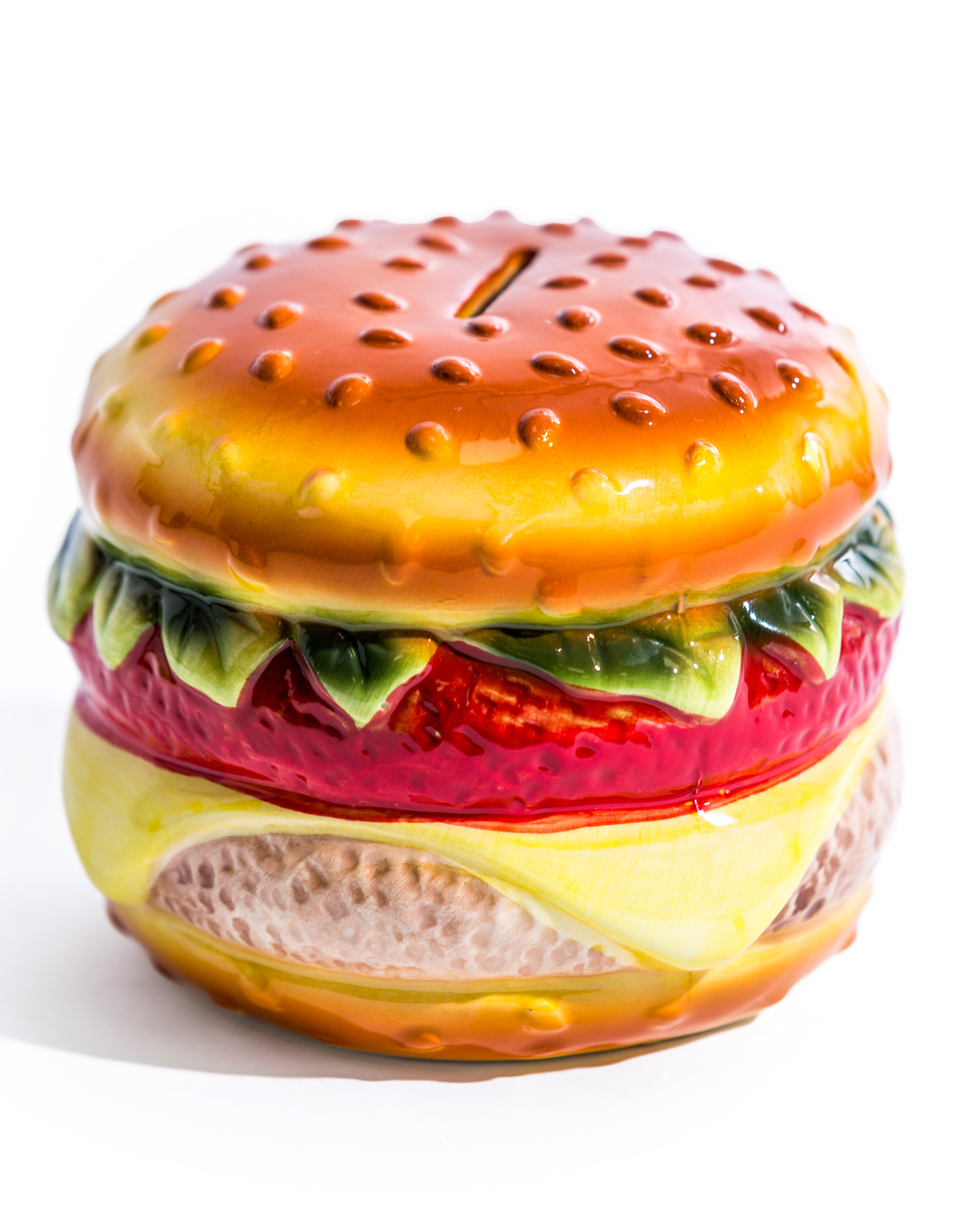 Ceramic Burger Money Bank