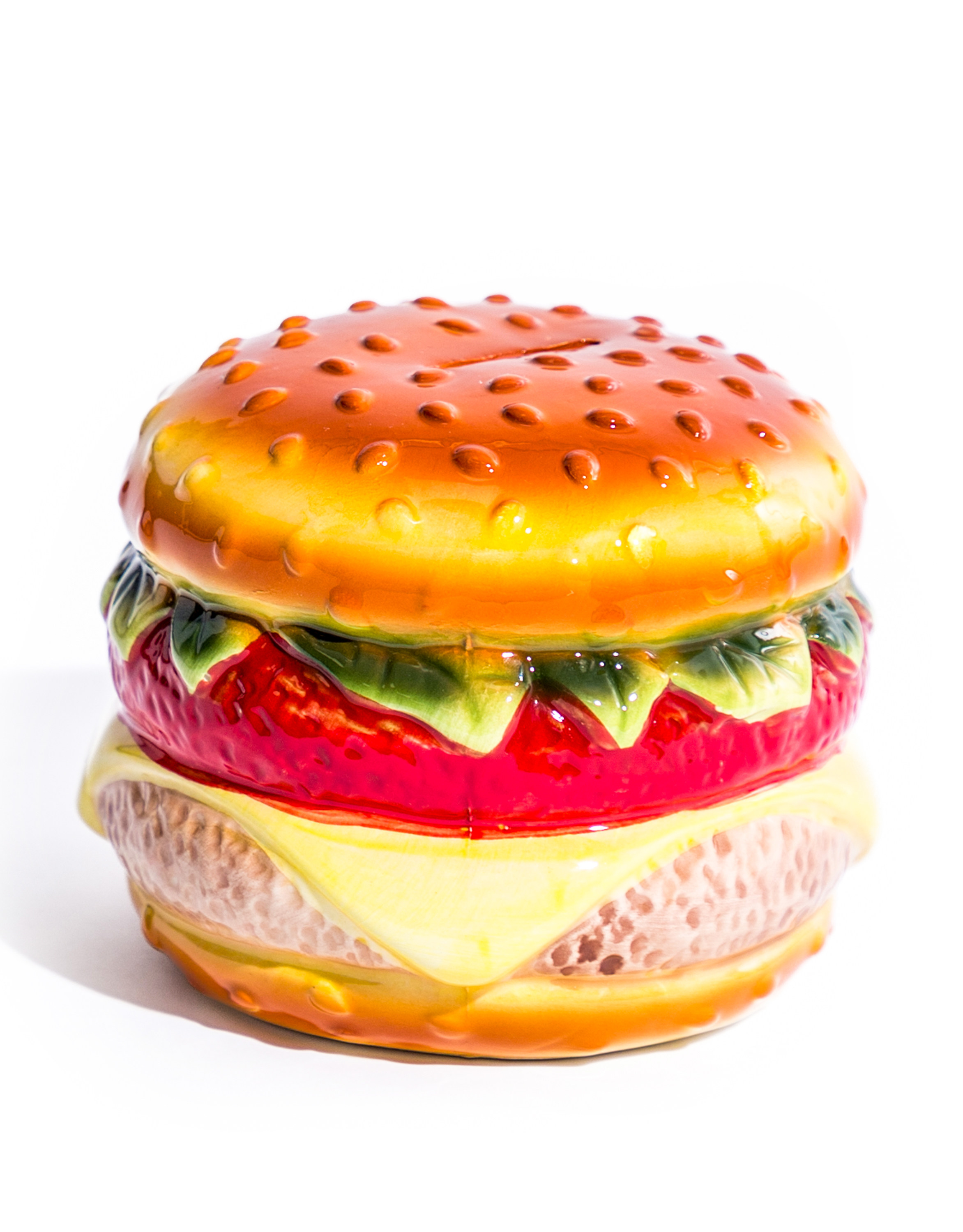 Ceramic Burger Money Bank