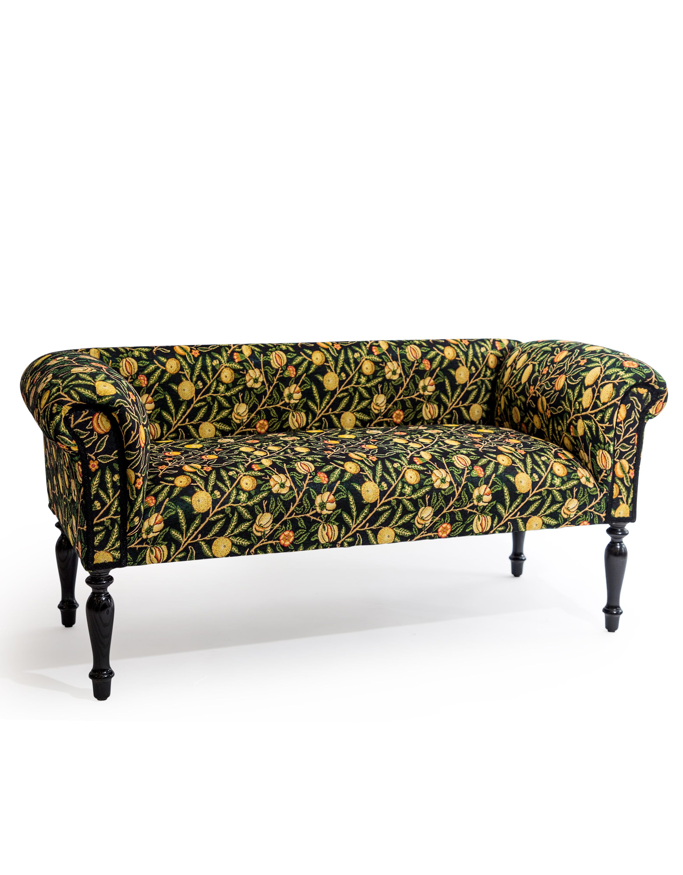 William Morris Citrus Fruit Occasional Sofa - Hand Made in the UK