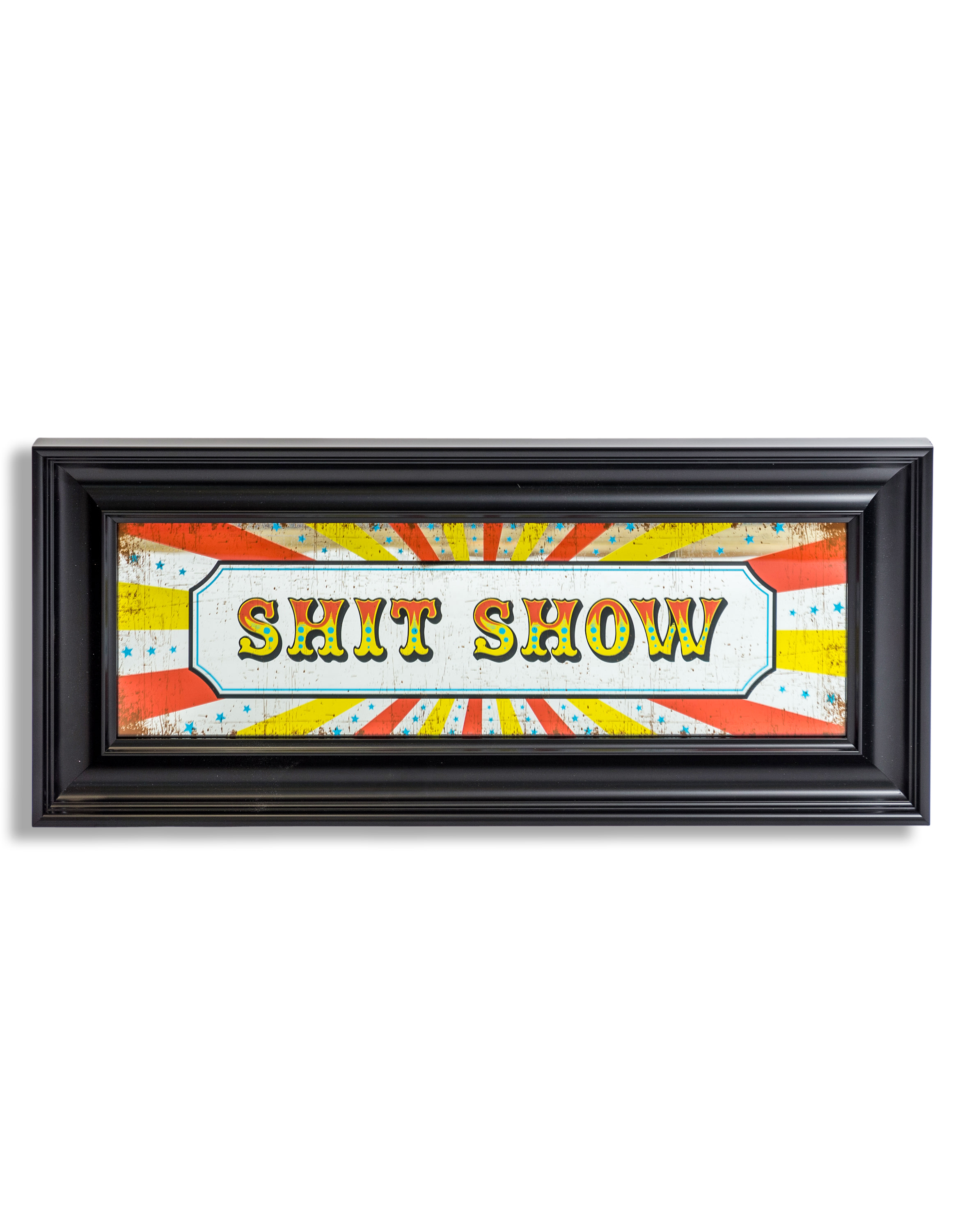 Large Mirrored "Shit Show" Wall Sign
