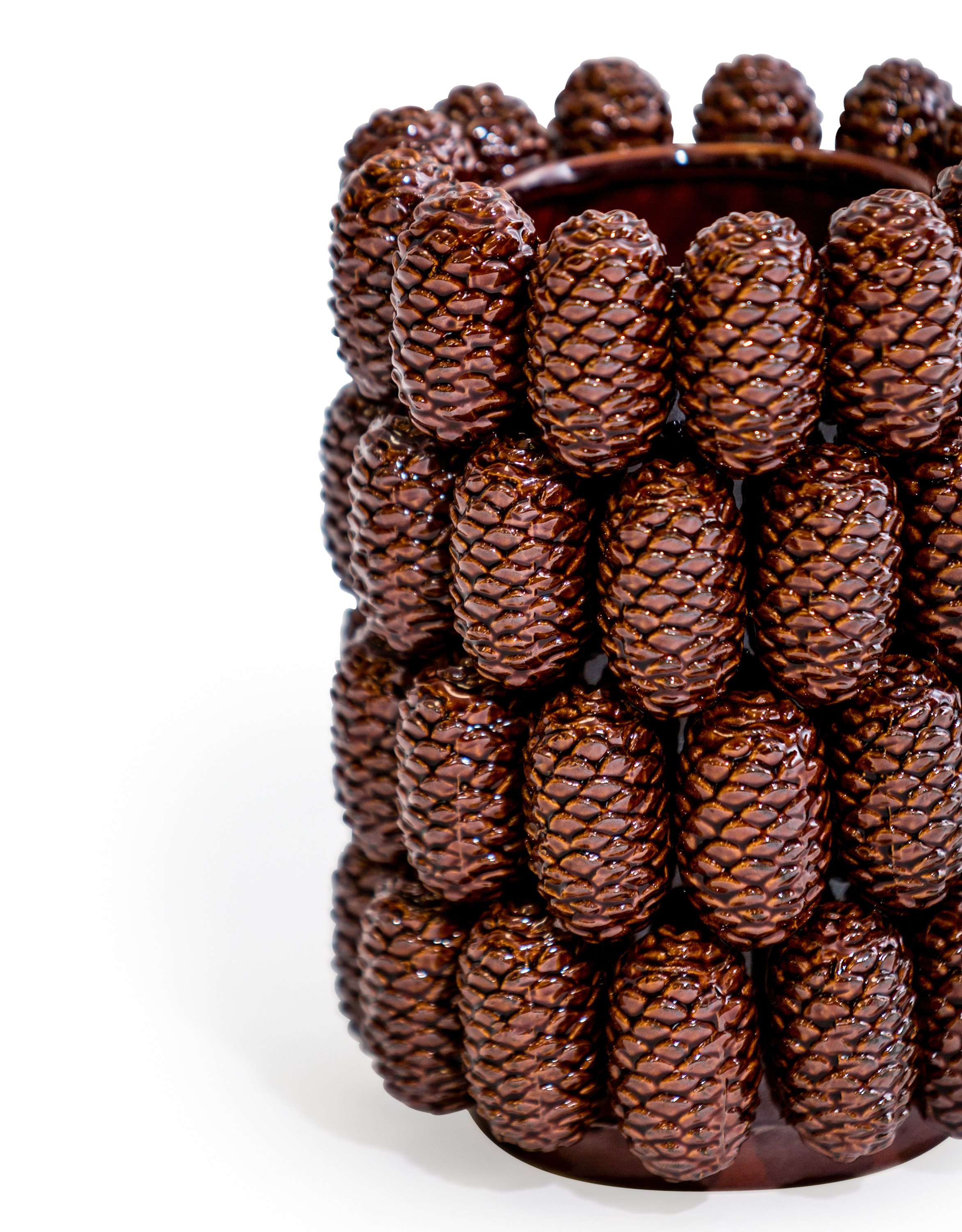 Ceramic Pine Cone Vase