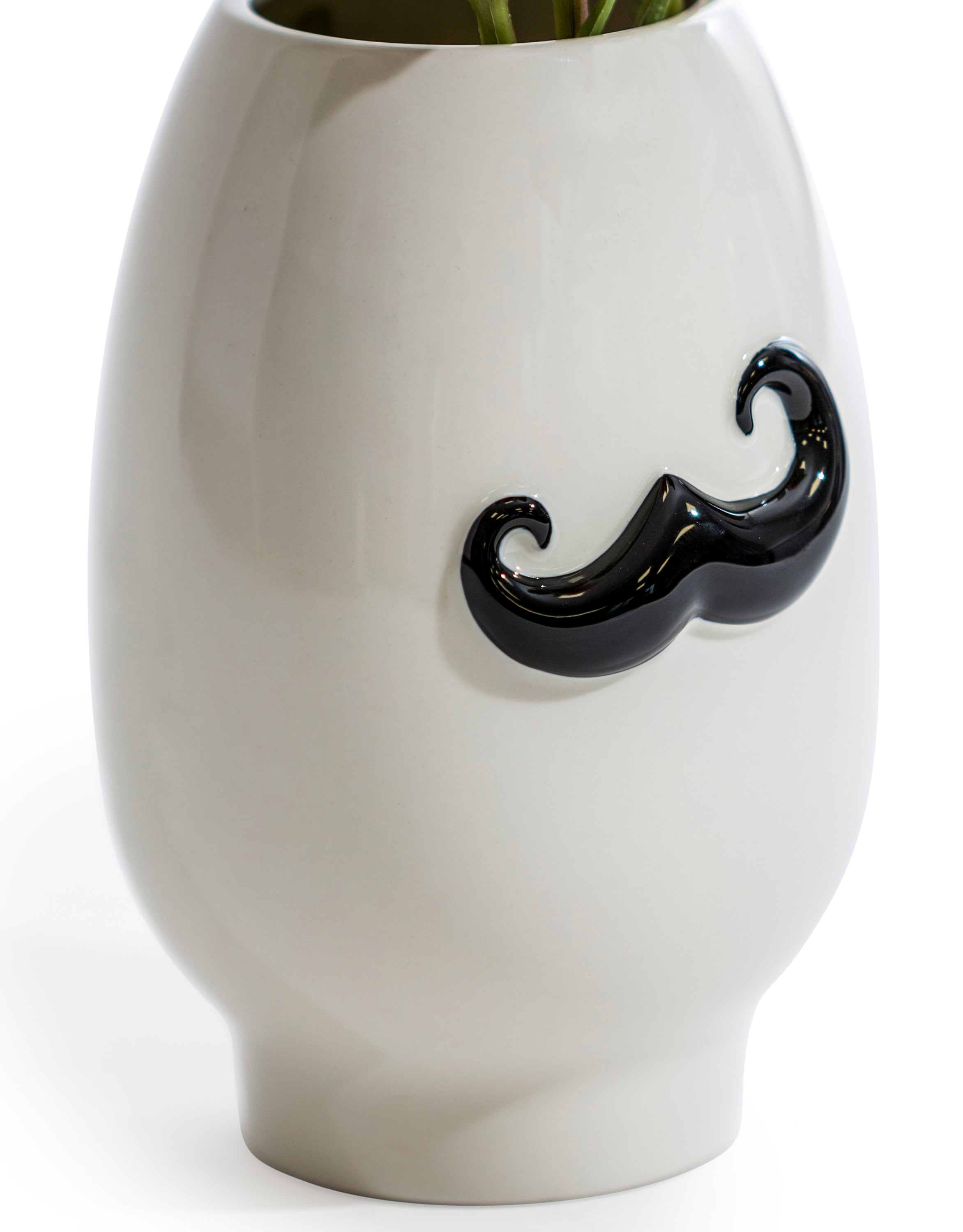 Ceramic Moustache Vase