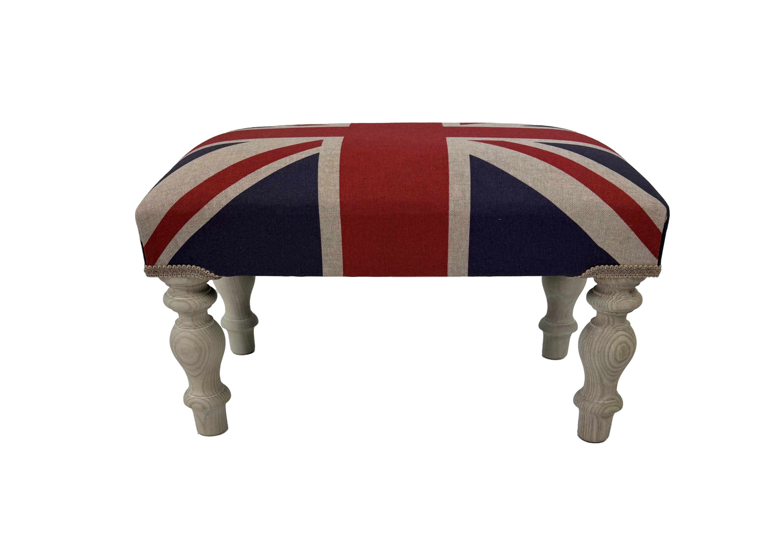 Union Jack Footstool - Hand Made in the UK