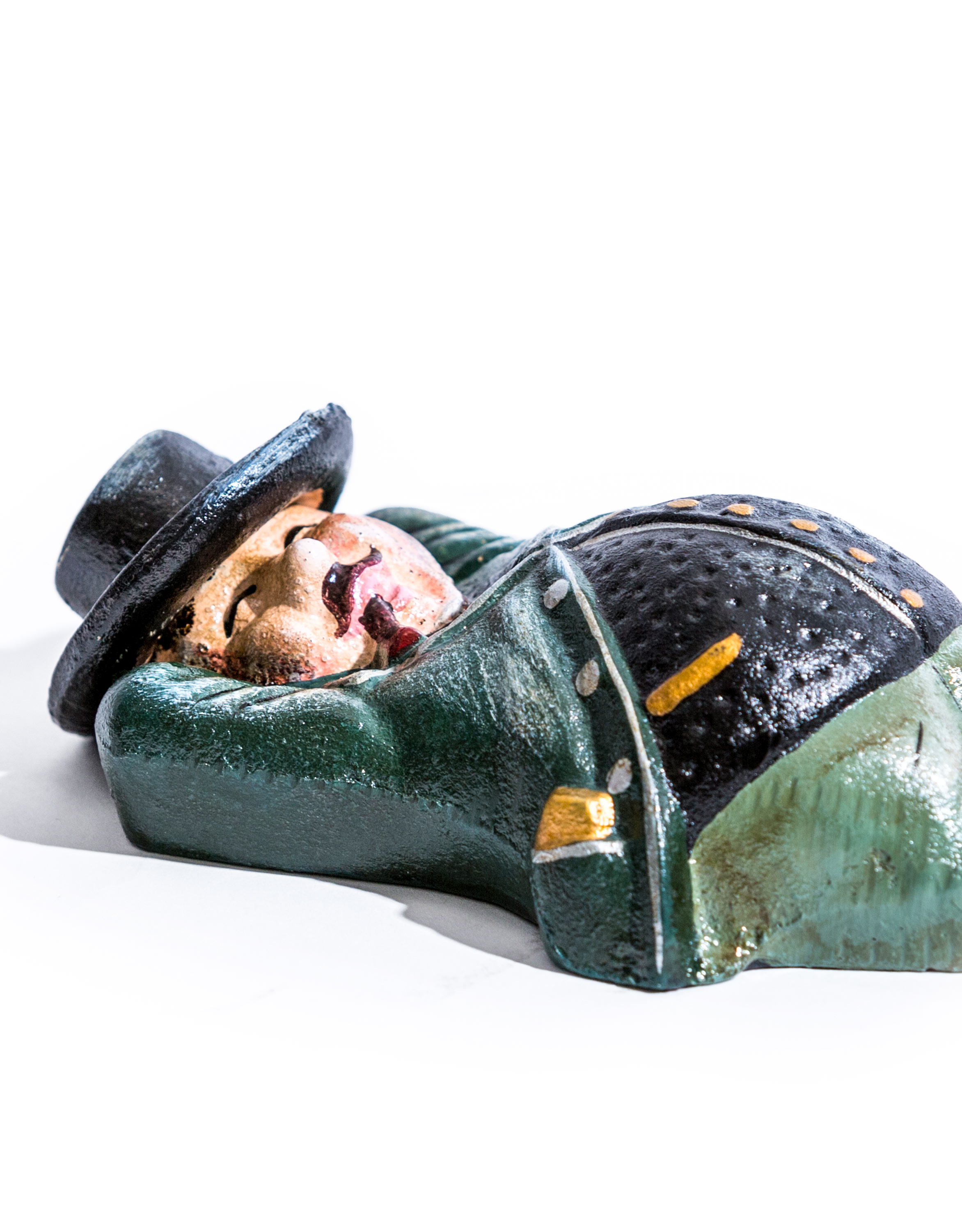 Cast Iron Rich Man / "Fat Cat" Coin Bank