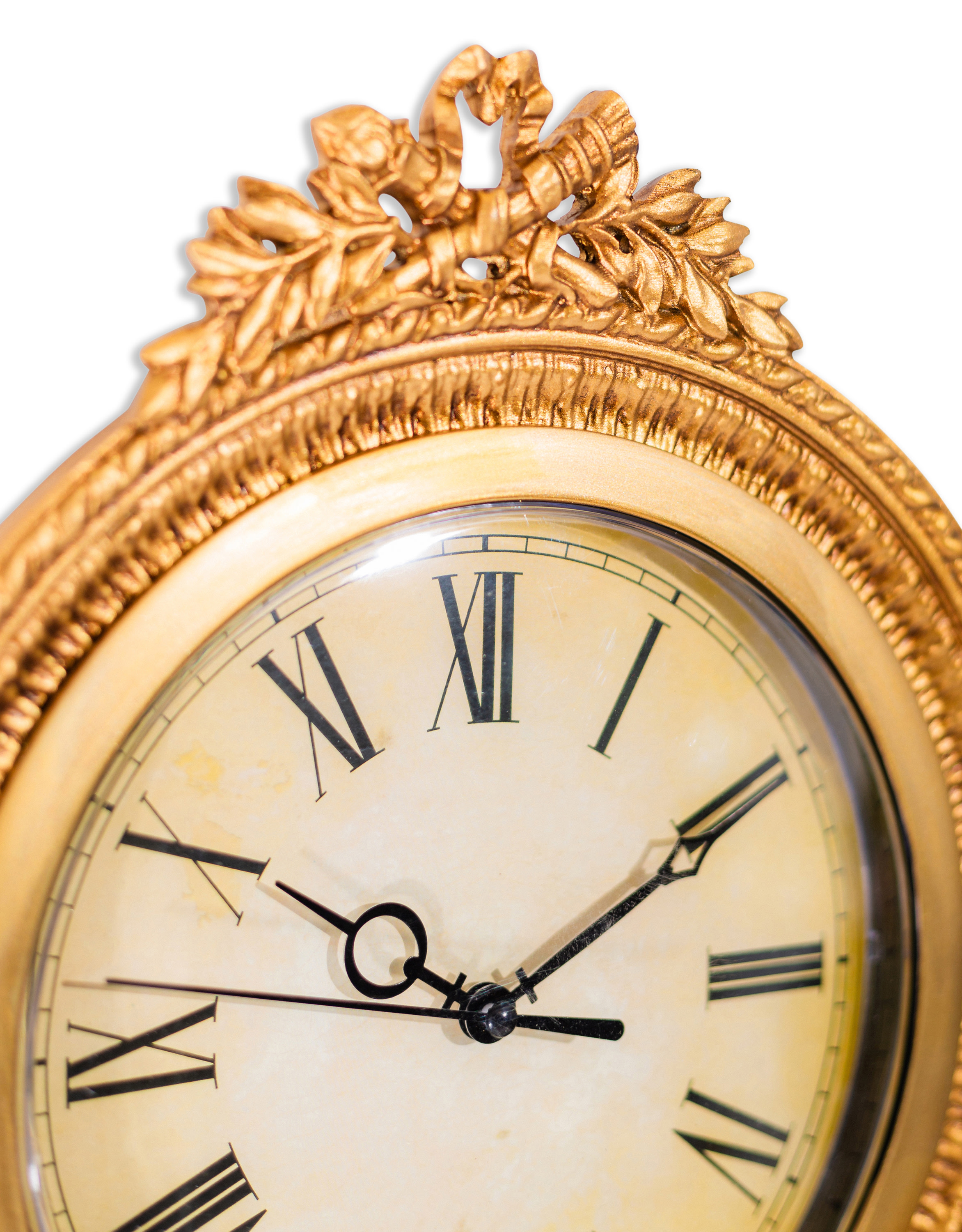 Antique Gold Ornate Wall Clock