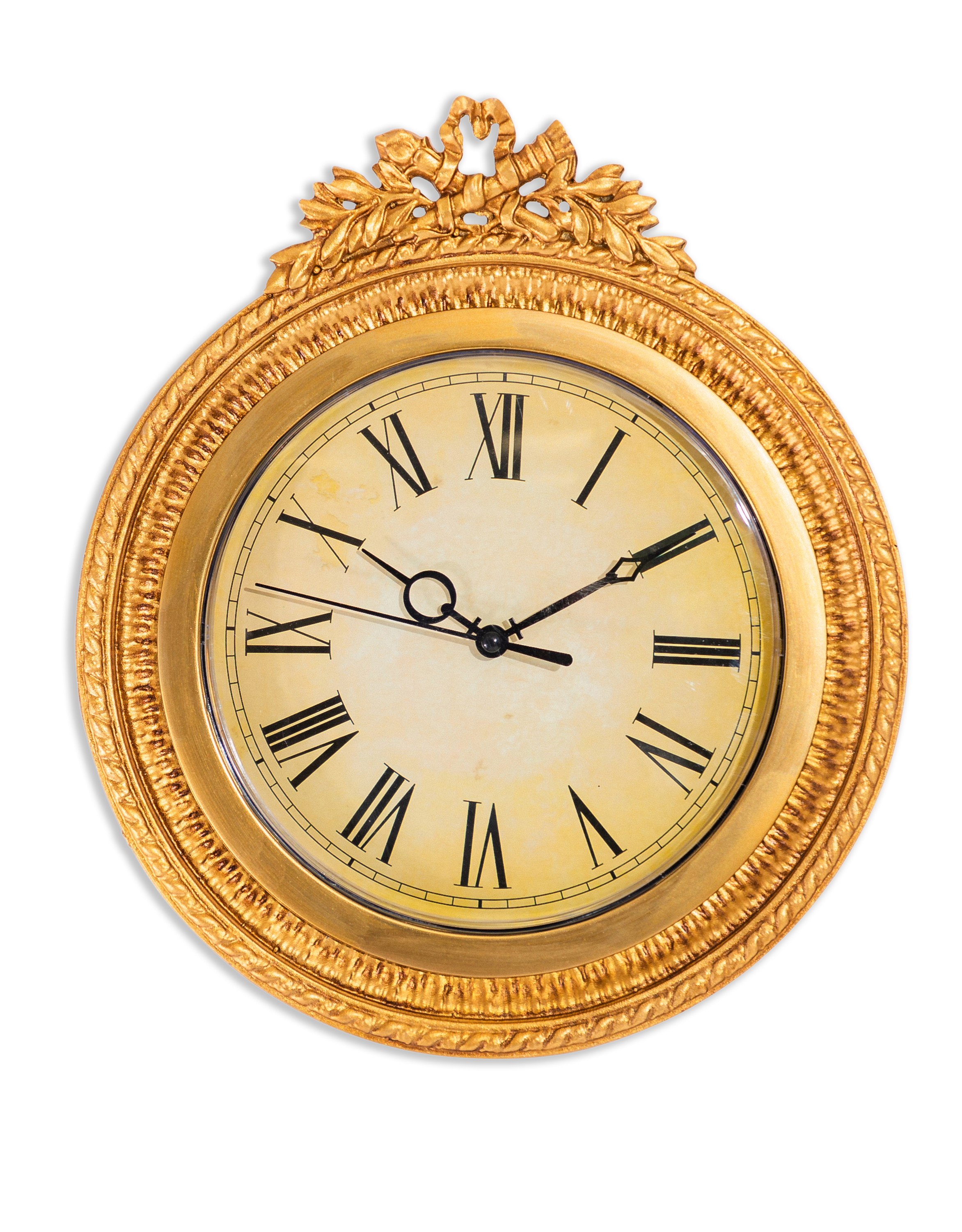 Antique Gold Ornate Wall Clock