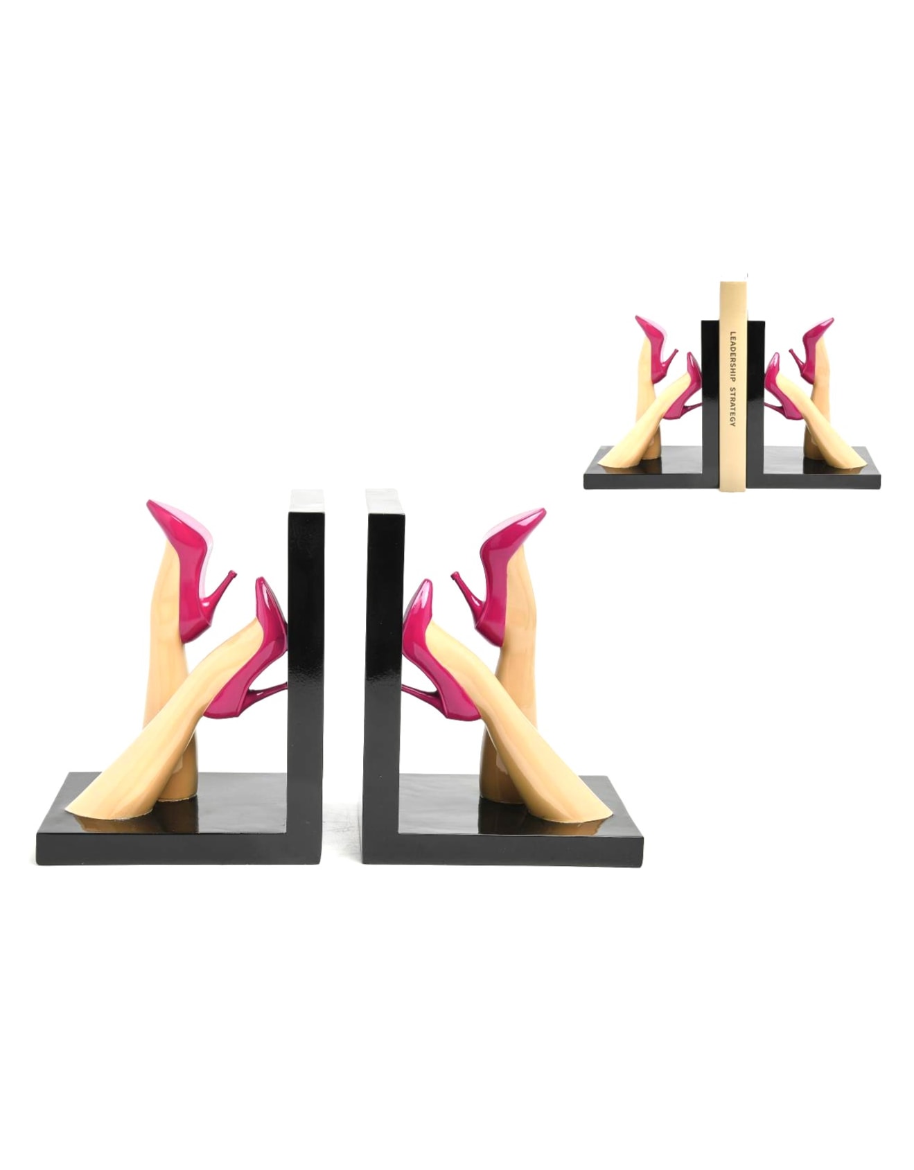 Pair of High-Heeled Legs Bookends