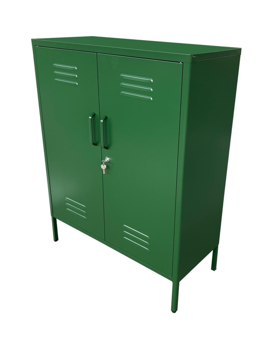 Medium Steel Metal Locker in Olive Green